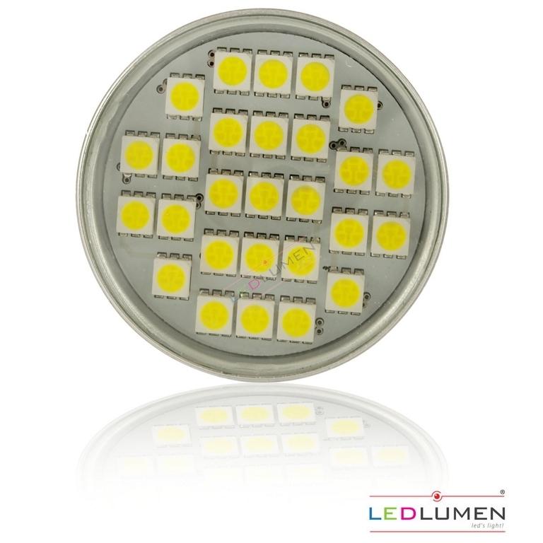 GU10 230V 27pcs LED 5050 SMD CW COVER - GU10 - bez kategorii